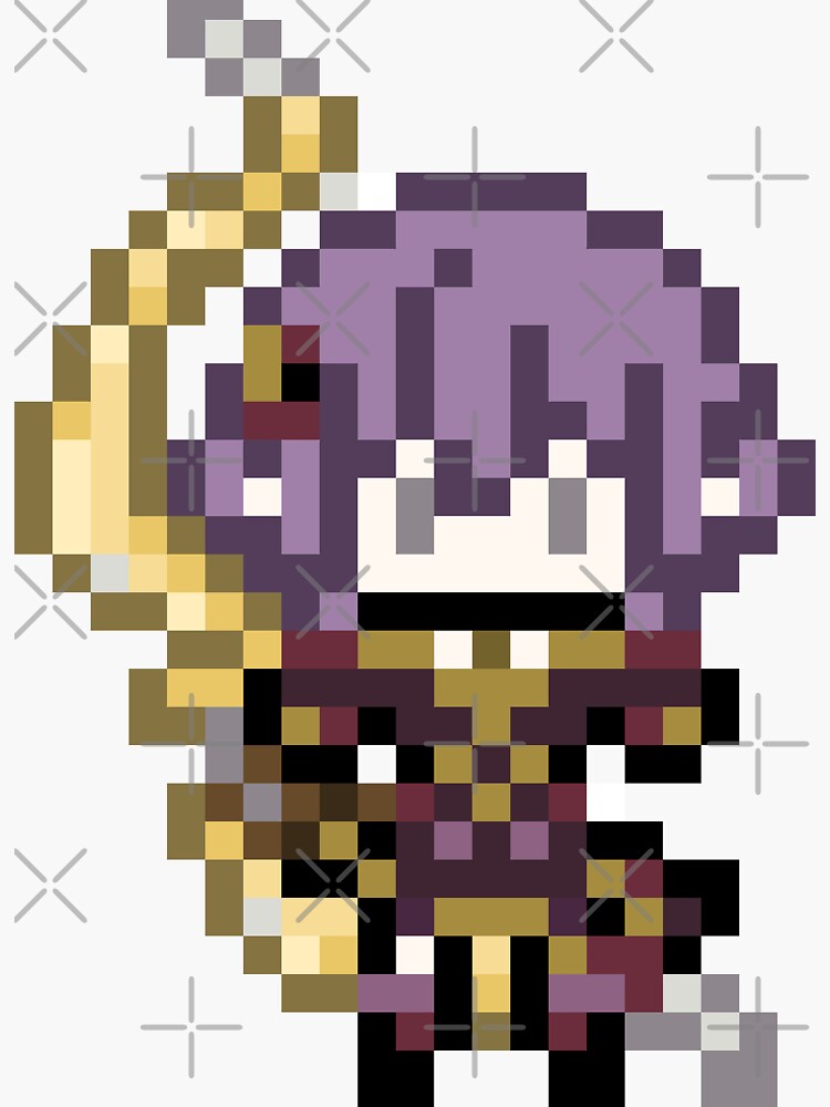 "Fire Emblem Three Houses Pixel Bernadetta (Timeskip) Sticker" Sticker ...