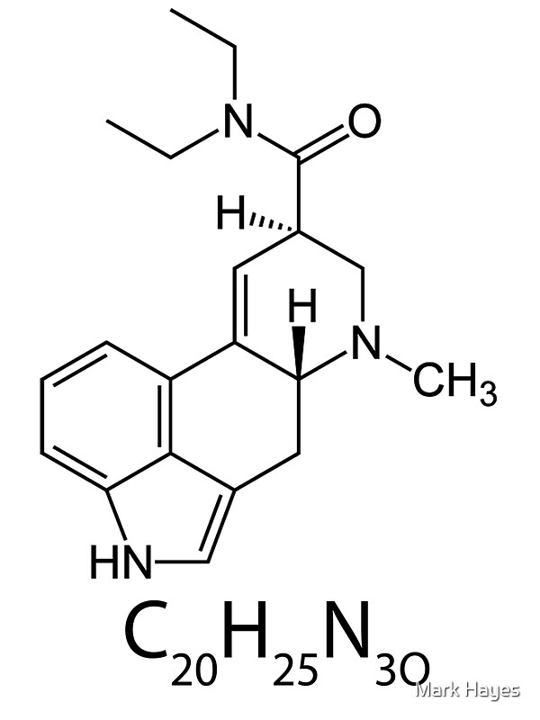 "LSD Chemical Structure" Stickers by Mark Hayes | Redbubble