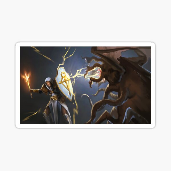 "Paladin" Sticker for Sale by FirebreathingK | Redbubble