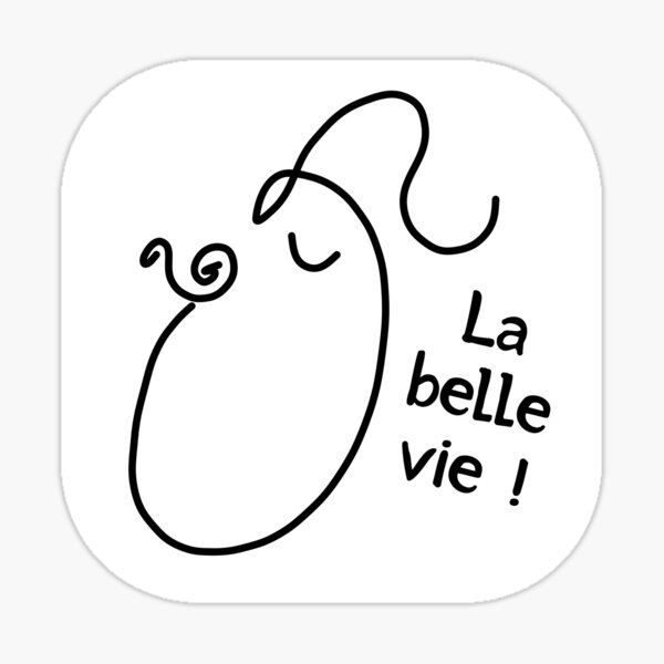 "Doodle baby the good life with text" Sticker for Sale by Joie-et ...