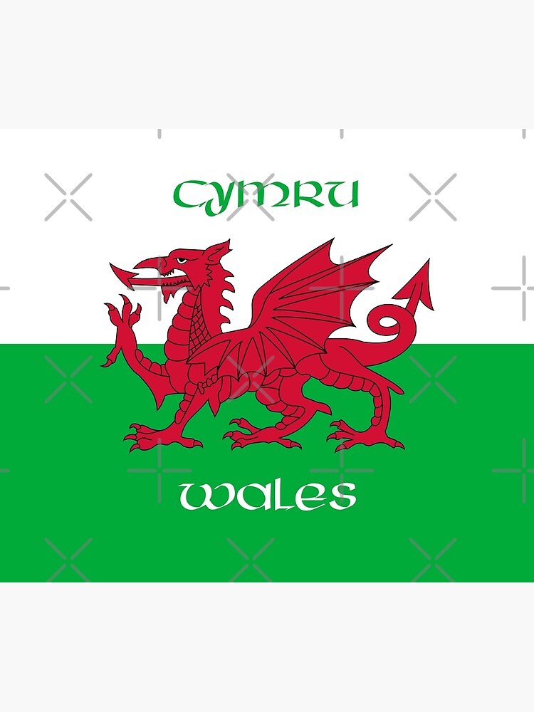 "Cymru / Wales - The Welsh Dragon Flag" Throw Blanket for Sale by ...