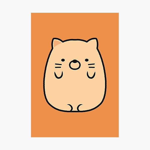 Lámina fotográfica «Lindo, kawaii, caricatura, gatito» de uwu-kitty ...