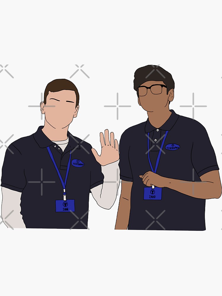 "Atypical Sam and Zahid " Sticker for Sale by Artinc | Redbubble