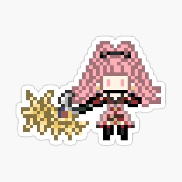"Fire Emblem Three Houses Pixel Hilda Sticker (Timeskip)" Sticker for ...