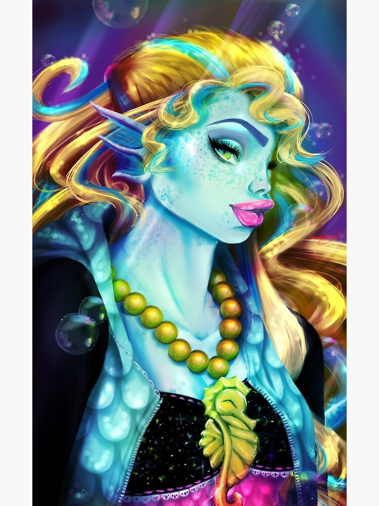 "Lagoona in the deep Blue" Art Print for Sale by Asnirak | Redbubble