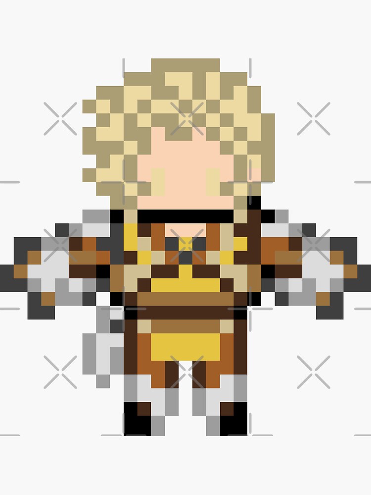 Pegatina «Pegatina Fire Emblem Three Houses Pixel Raphael (Timeskip ...