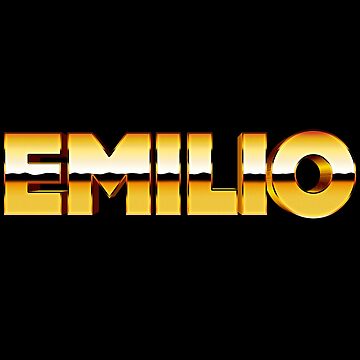 Pegatina con la obra «Nombre Emilio» de wolfgangrainer | Redbubble