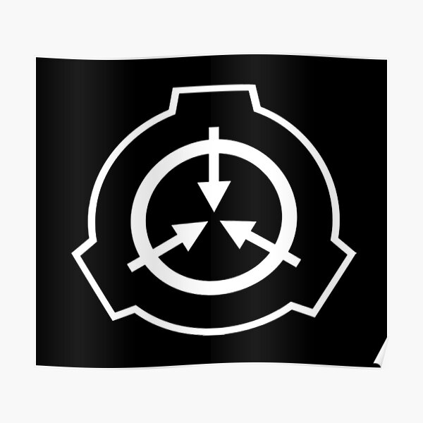 Póster «Símbolo SCP (negro)» de Omnavis | Redbubble