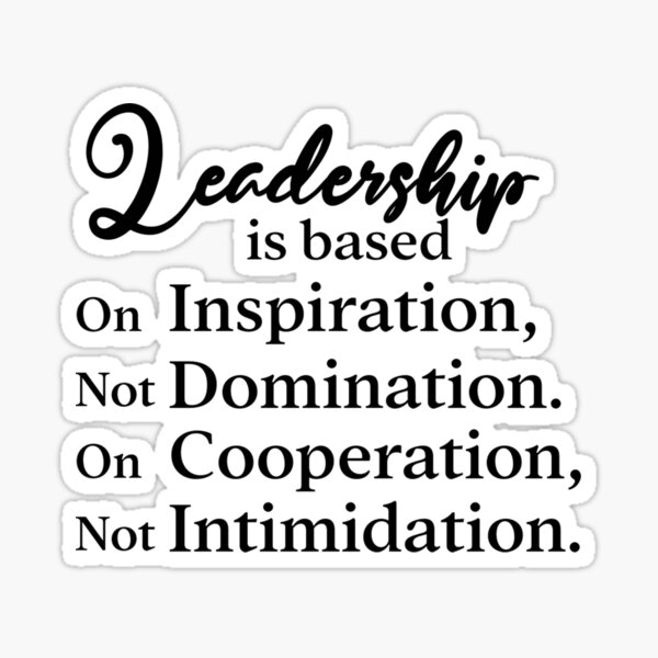 Leadership Stickers | Redbubble