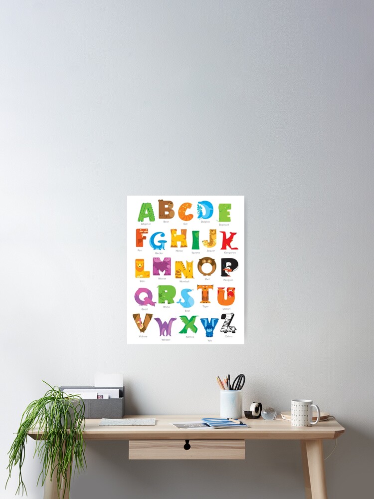"ABC Animal Alphabet" Poster for Sale by DavidCorrente | Redbubble