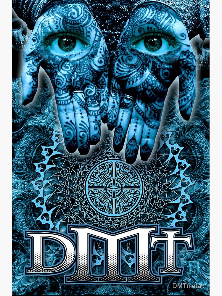 "DMT - Blue Hands" Framed Art Print for Sale by DMTmetal | Redbubble