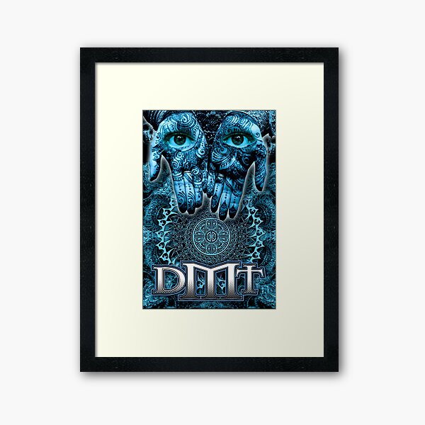 "DMT - Blue Hands" Framed Art Print for Sale by DMTmetal | Redbubble