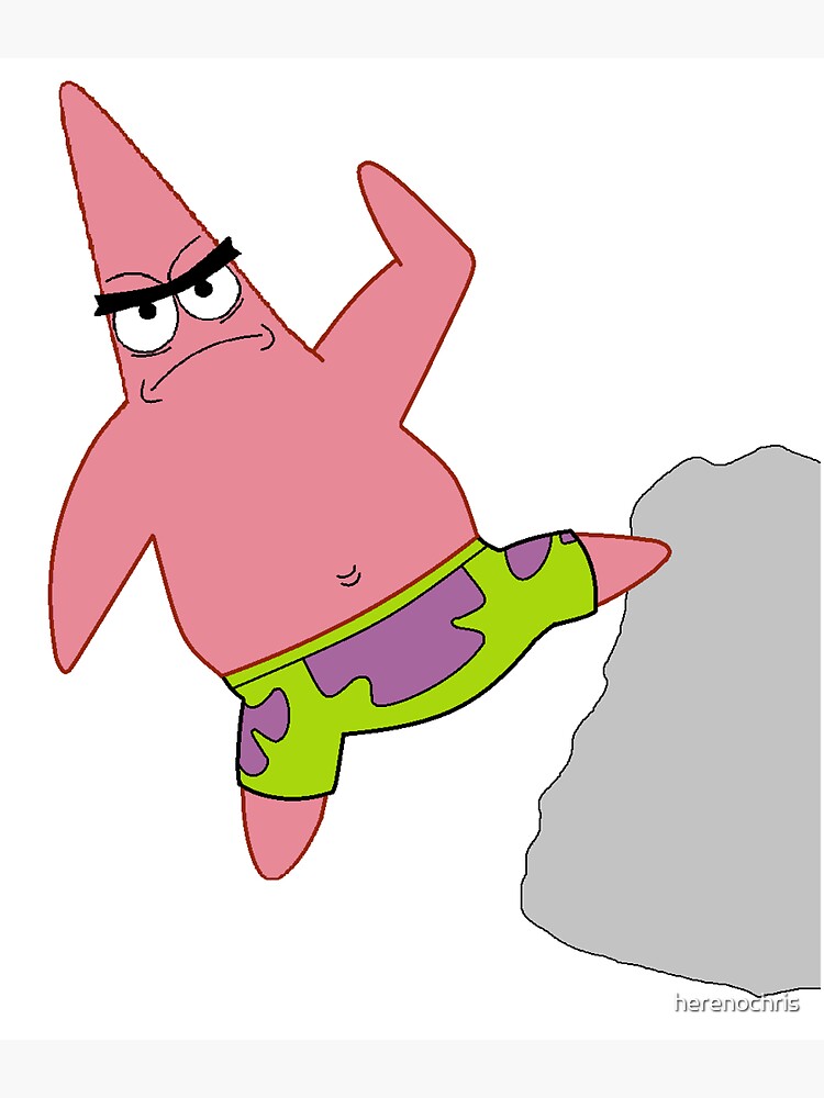 "Angry Patrick Star" Sticker for Sale by herenochris | Redbubble