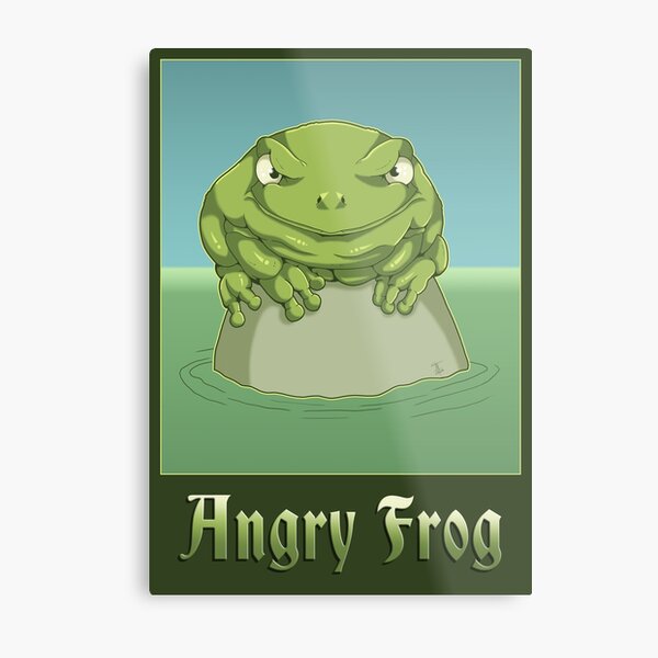 Angry Frog Wall Art | Redbubble