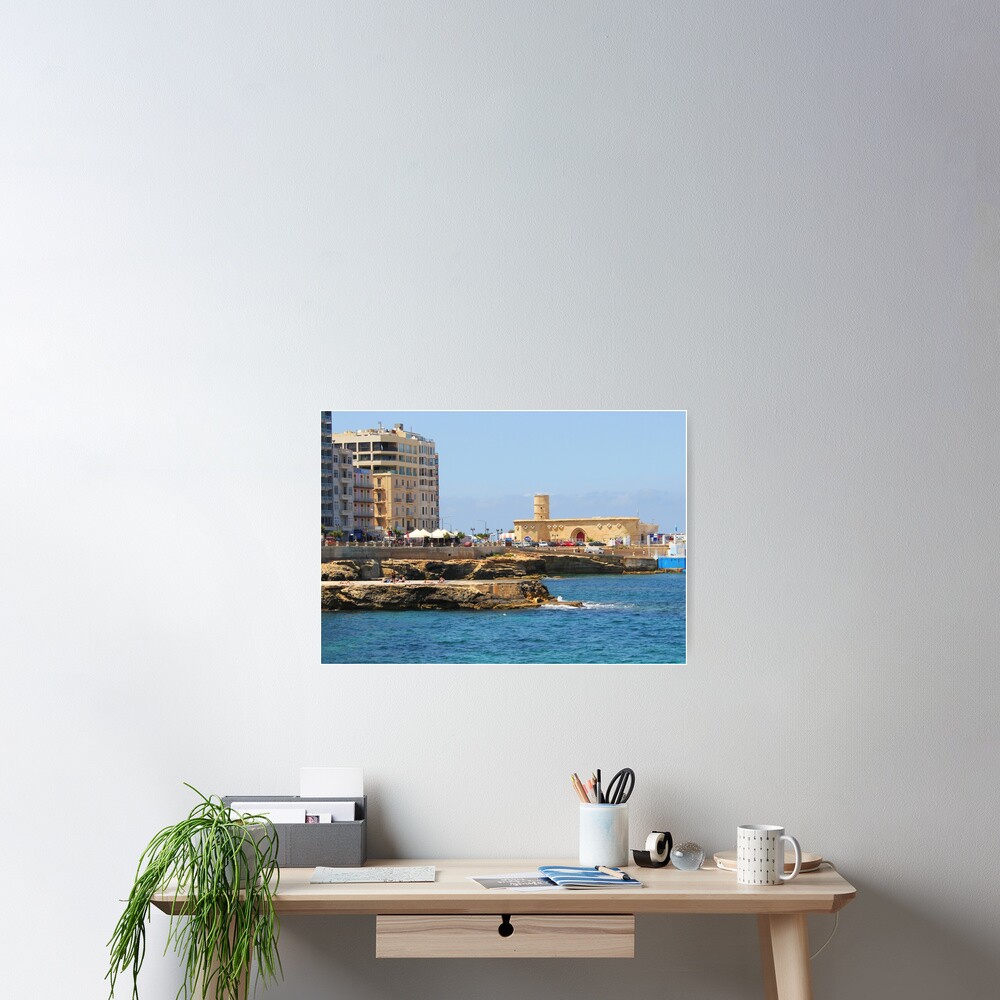 "Il Fortizza, Sliema, Malta" Poster for Sale by Sif-Thor | Redbubble