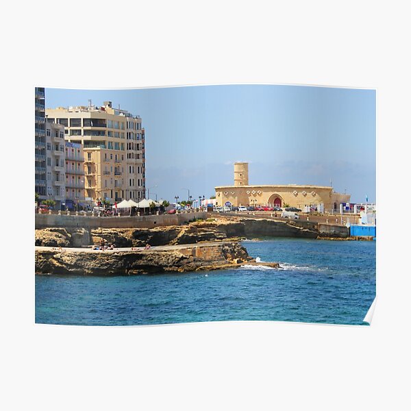 "Il Fortizza, Sliema, Malta" Poster for Sale by Sif-Thor | Redbubble
