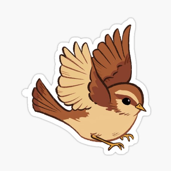 Papercraft Paper, Party & Kids Song Sparrow Decal Bird Sticker Bird ...