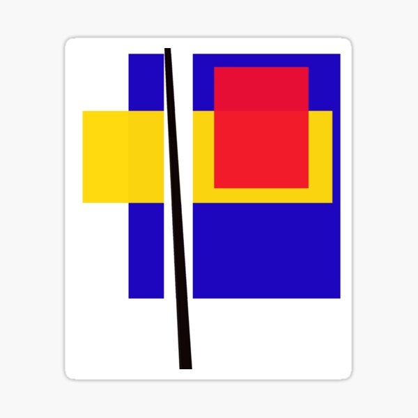 "Surreal and Abstract Stuff "Faux Mondrian" - Original Piet Mondrian ...
