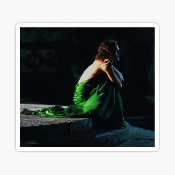 "Atonement - Cecilia green dress" Sticker for Sale by whim-sicle ...