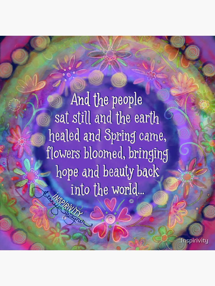 "The Earth Healed" Sticker for Sale by Inspirivity | Redbubble