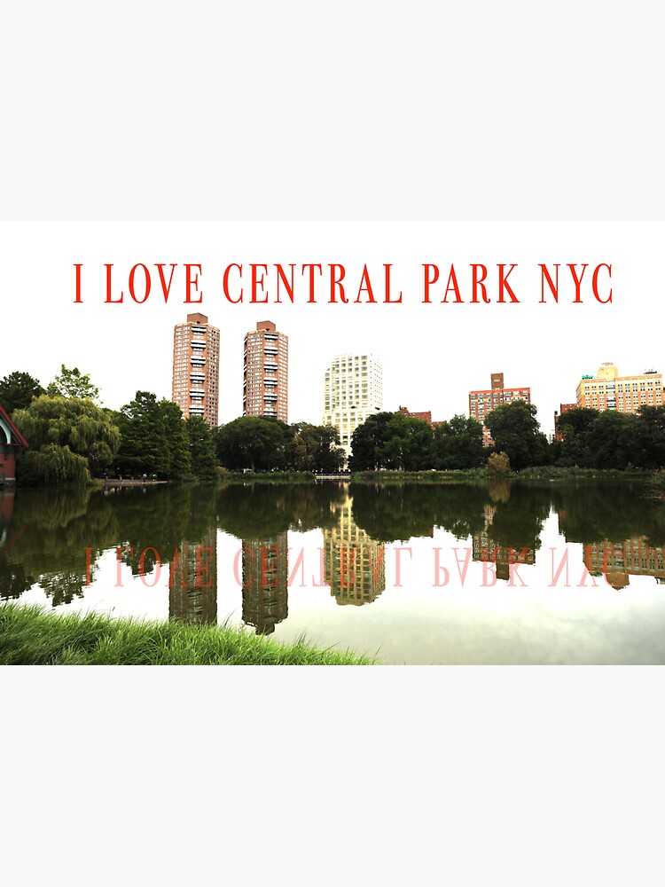 "I LOVE CENTRAL PARK NYC" Sticker for Sale by AcostaG | Redbubble