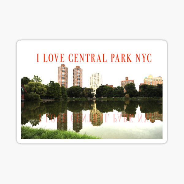 "I LOVE CENTRAL PARK NYC" Sticker for Sale by AcostaG | Redbubble