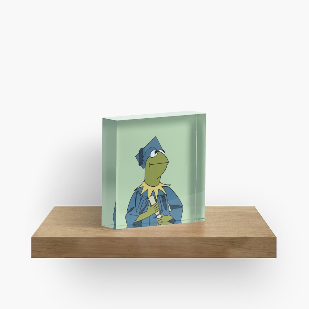 "Kermit the Graduate" Sticker for Sale by Kay-Day | Redbubble