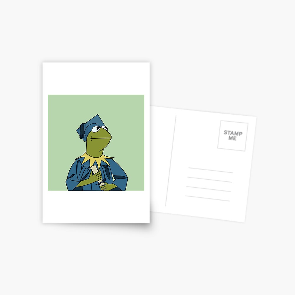 "Kermit the Graduate" Sticker for Sale by Kay-Day | Redbubble