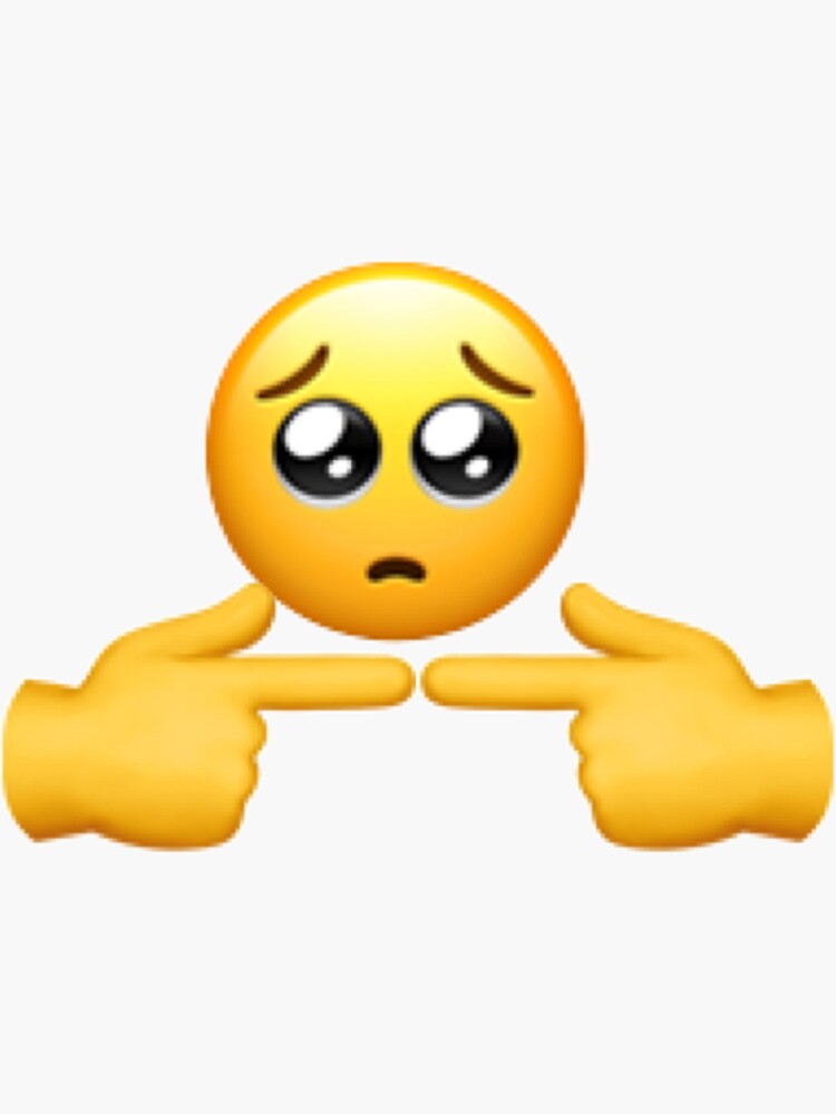 shy emoji)" Sticker for Sale by ricardoisasavv | Redbubble