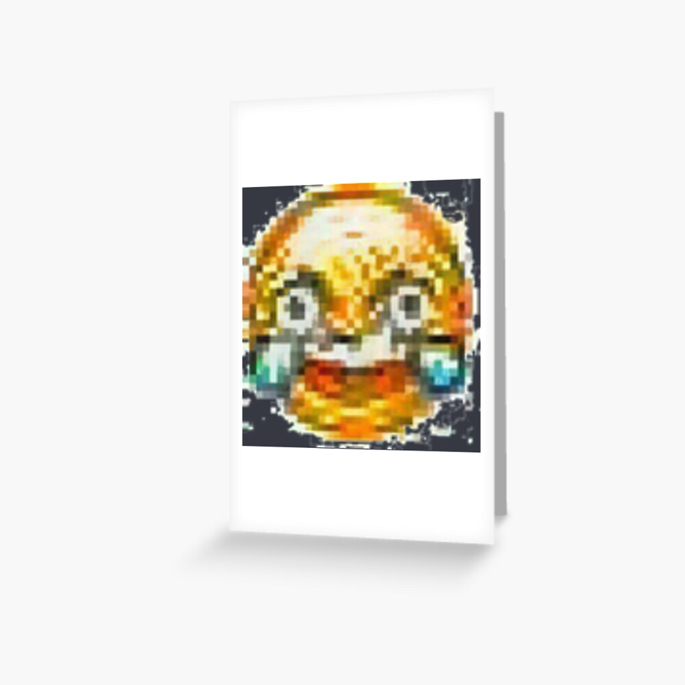 "Extreme, Disturbing, Distorted, Laughing&Crying Emoji" Greeting Card ...