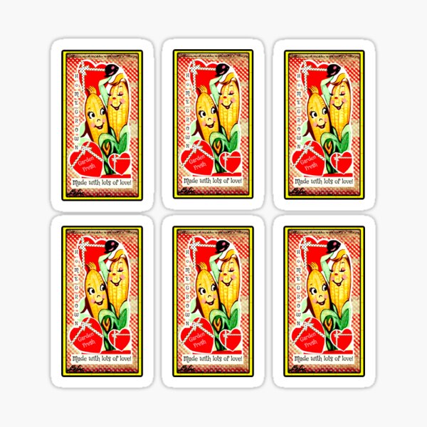 "Corn labels for canning, jarring, freezing, home made dishes ...