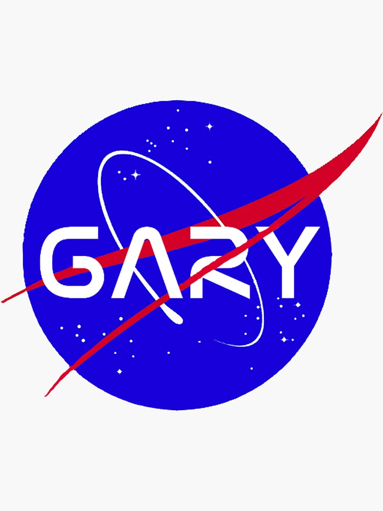 "Gary NASA logo" Sticker for Sale by WannabE69420 | Redbubble