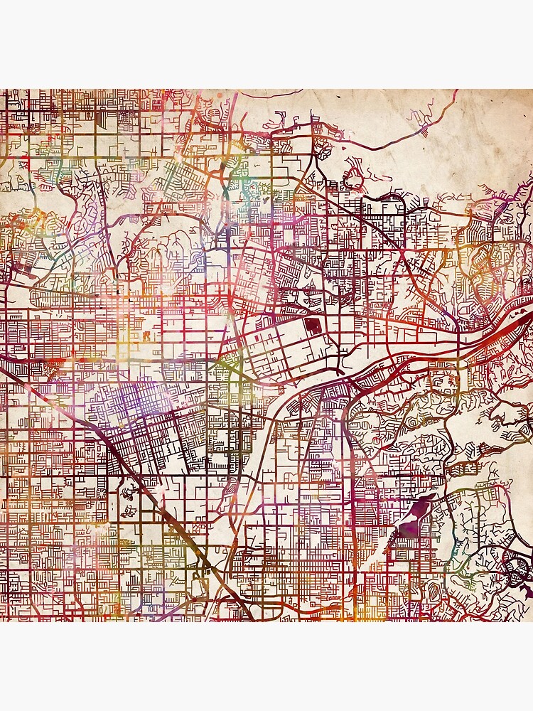 "Anaheim map California" Poster by MapMapMaps | Redbubble