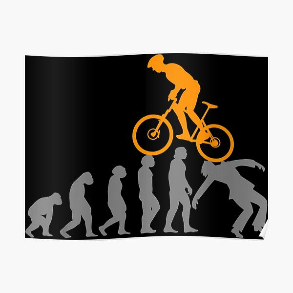 "MTB Evolution Bike Mountain Accessories Bicycle Sports " Poster by ...