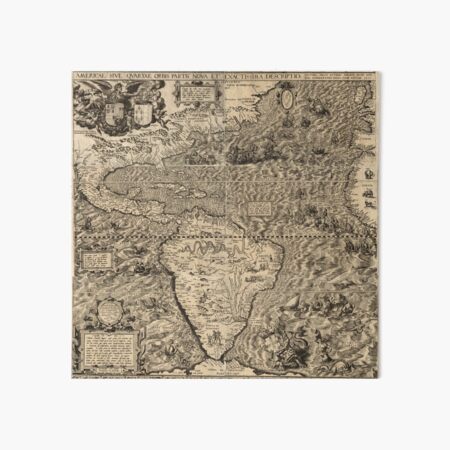 Lámina rígida «El mapa de América de 1562 por Diego Gutiérrez» de ...