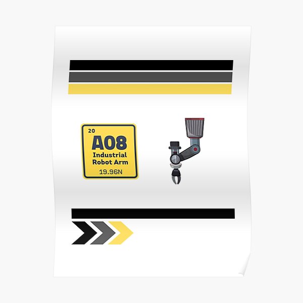 "Industrial Robot Arm A08" Poster by AstraWinds | Redbubble