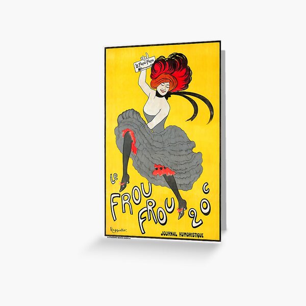 "Le Frou Frou 20c France Vintage Advertising Poster Restored 1900 ...