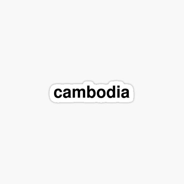 "cambodia" Sticker for Sale by ninov94 | Redbubble
