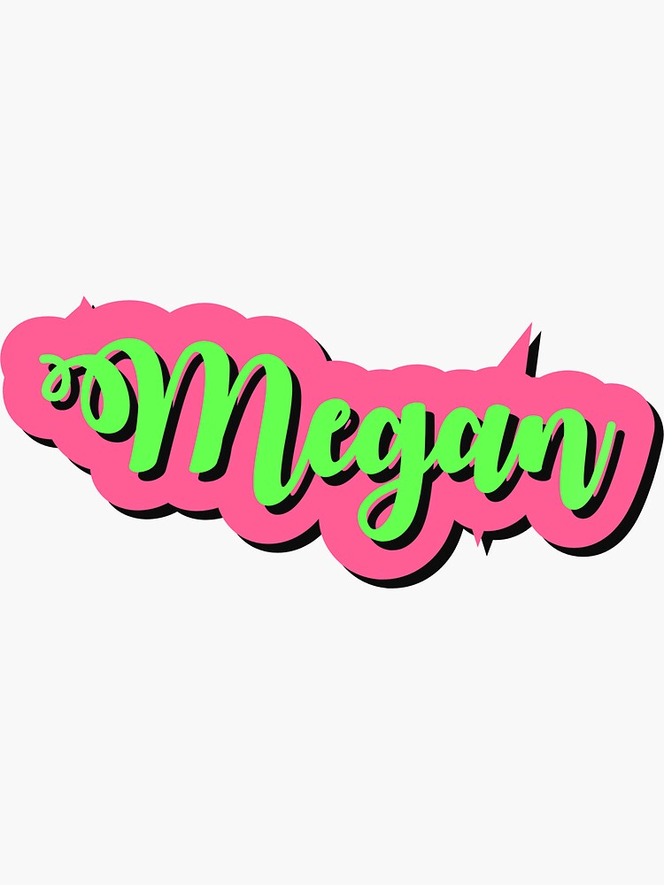 "Megan" Sticker for Sale by Aliibnouhassan | Redbubble
