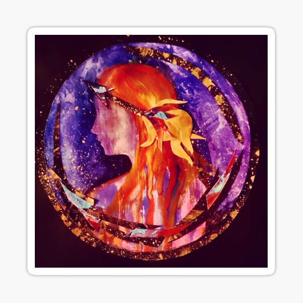 "Goddess of creativity Brigid" Sticker for Sale by Goddessart | Redbubble