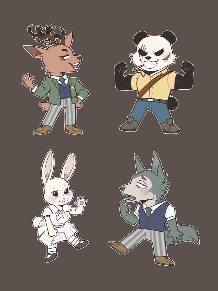 "Beastars Stickers " T-shirt by donit | Redbubble