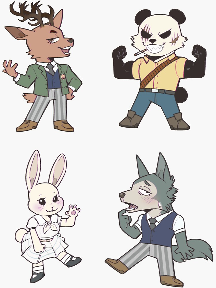 "Beastars Stickers " Sticker for Sale by donit | Redbubble