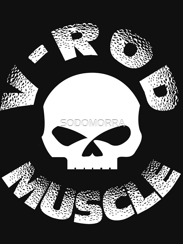 "V Rod Muscle Skull" T-shirt for Sale by SODOMORRA | Redbubble | v rod ...