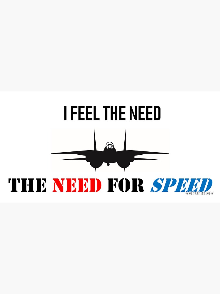 "Topgun Need for speed" Sticker for Sale by varunmav | Redbubble