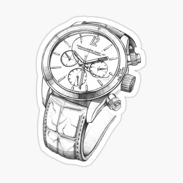 "Sketch Watch" Sticker by Djydjo | Redbubble