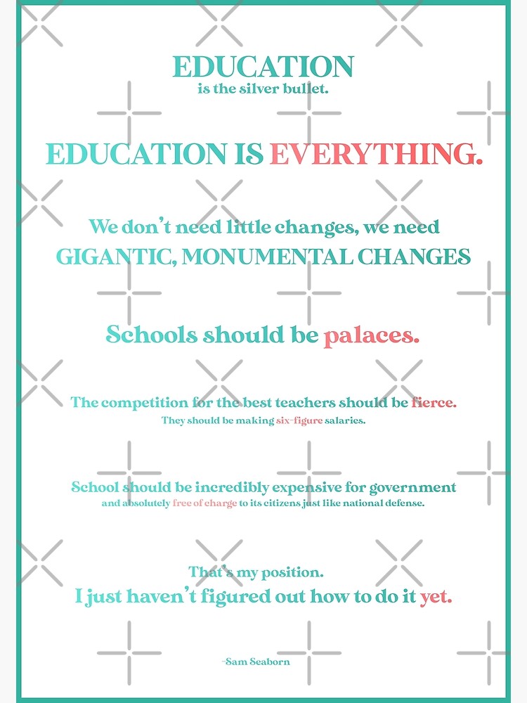 Education is Everything Premium Matte Vertical Poster sold by Balaji ...