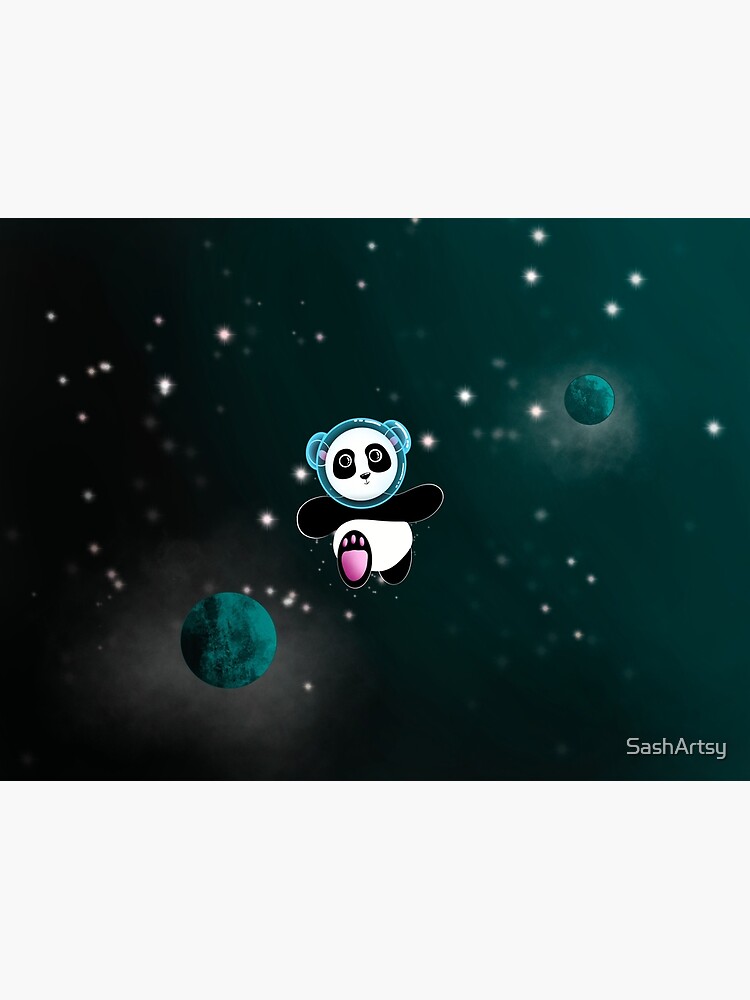 "Space Panda" Poster for Sale by SashArtsy | Redbubble
