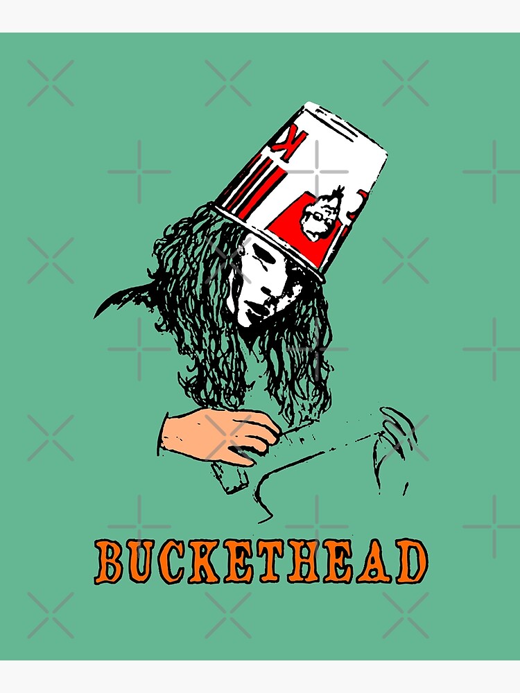 "Buckethead: Guitars & Chicken Buckets" Mounted Print for Sale by Pop ...