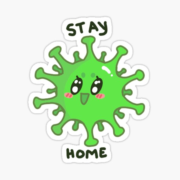 "Corona virus cute covid-19 awareness coronavirus" Sticker for Sale by ...
