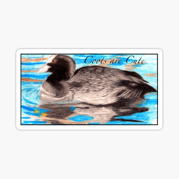 "Coots are Cute" Sticker by tiffy0991 | Redbubble